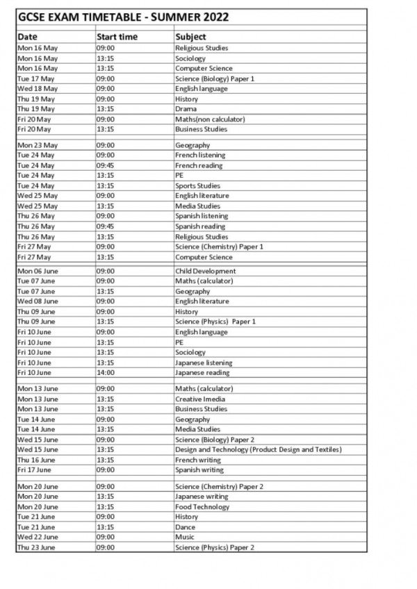 Ccea Gcse Exam Timetable 2024 - Dorry Gertrud Ccea Gcse Exam Timetable 2024 - Dorry Gertrud